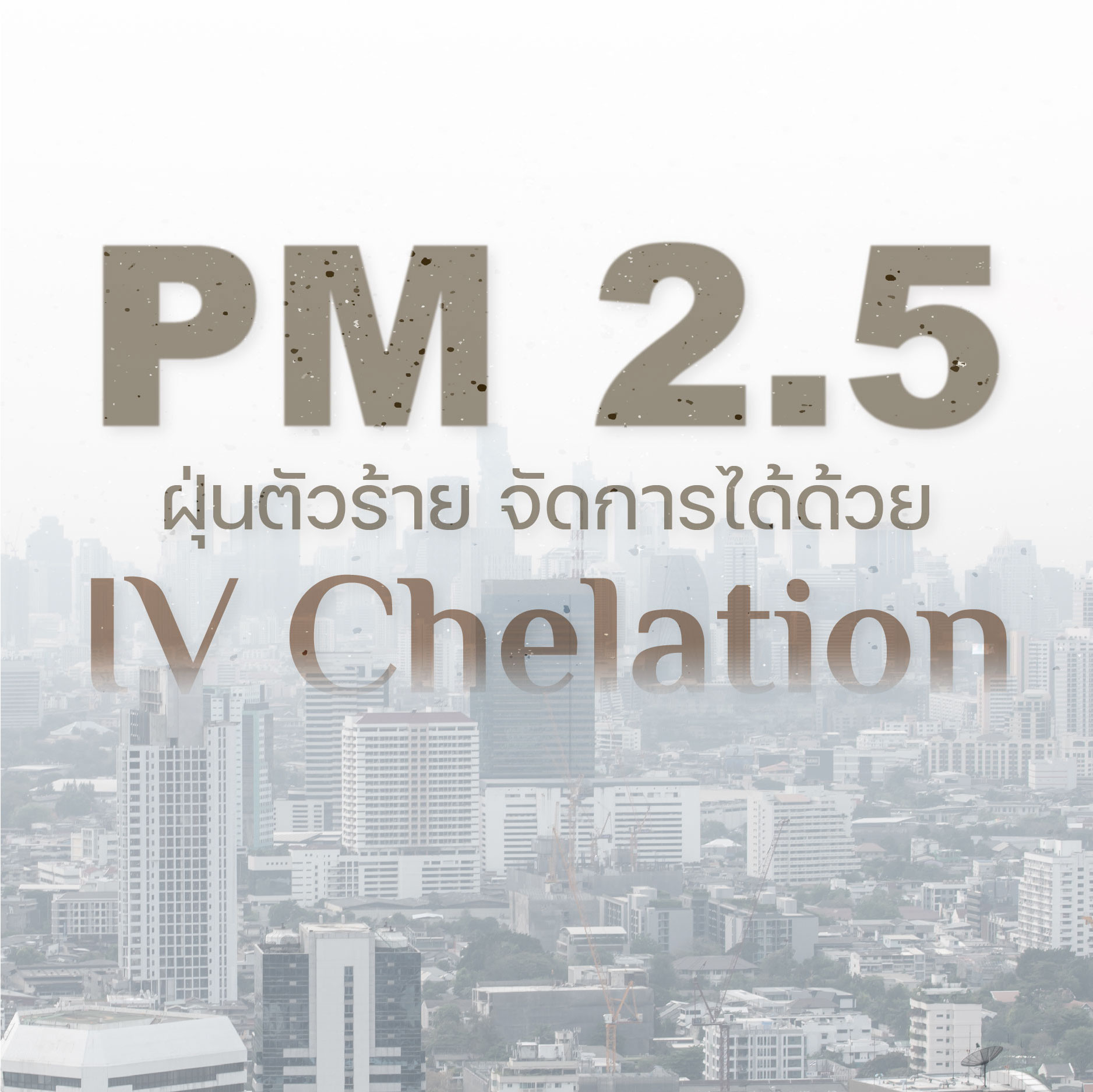 PM 2.5 ฝุ่นตัวร้าย จัดการได้ด้วย IV Chelation